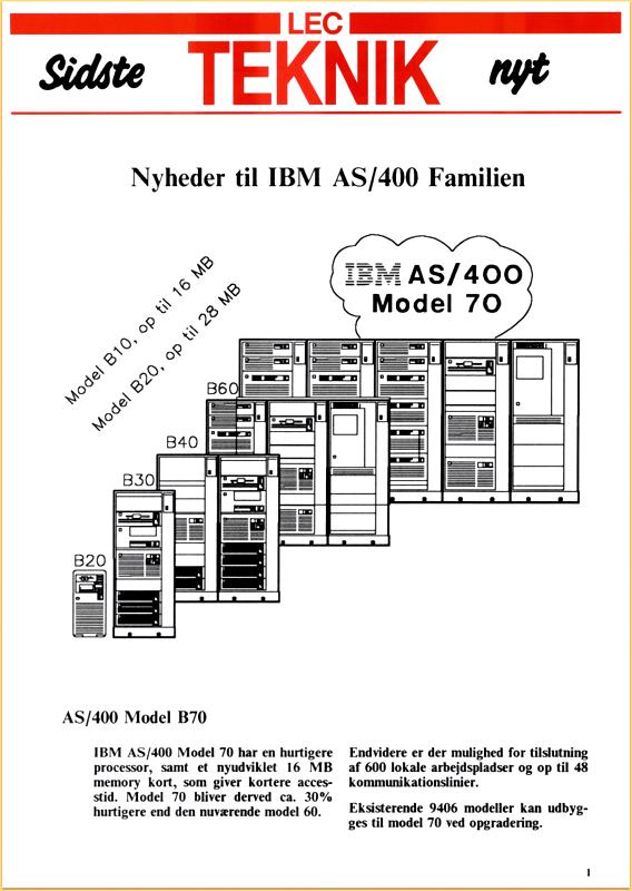 LEC Teknik AS400 1990 | LEC